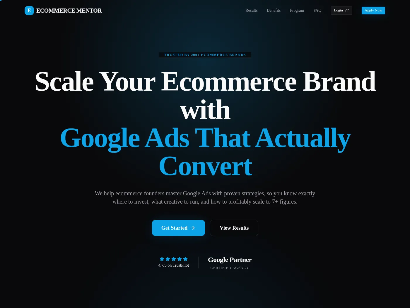 Ecommerce Mentor Clone