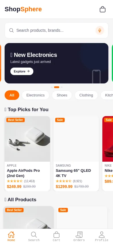 ShopSphere E-Commerce
