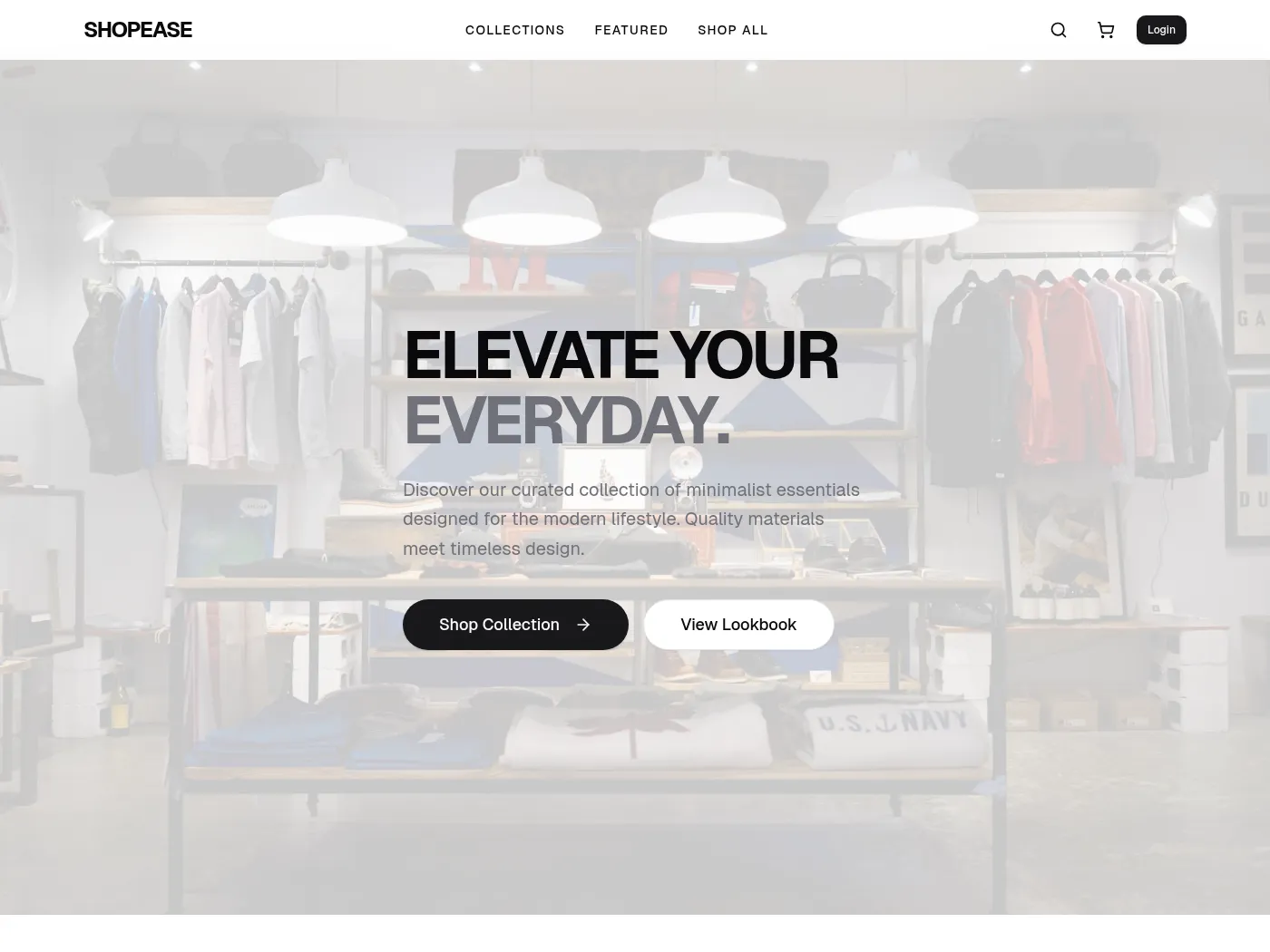 ShopEase E-commerce Site