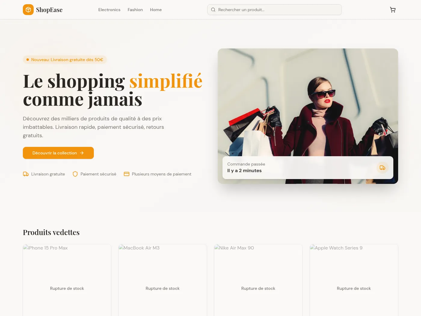 ShopEase E-Commerce