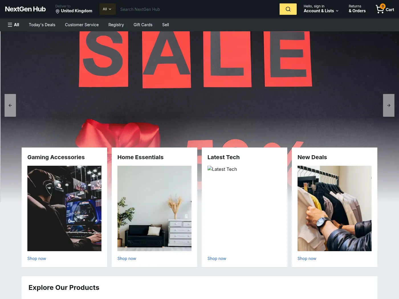 NextGen E-Commerce Hub
