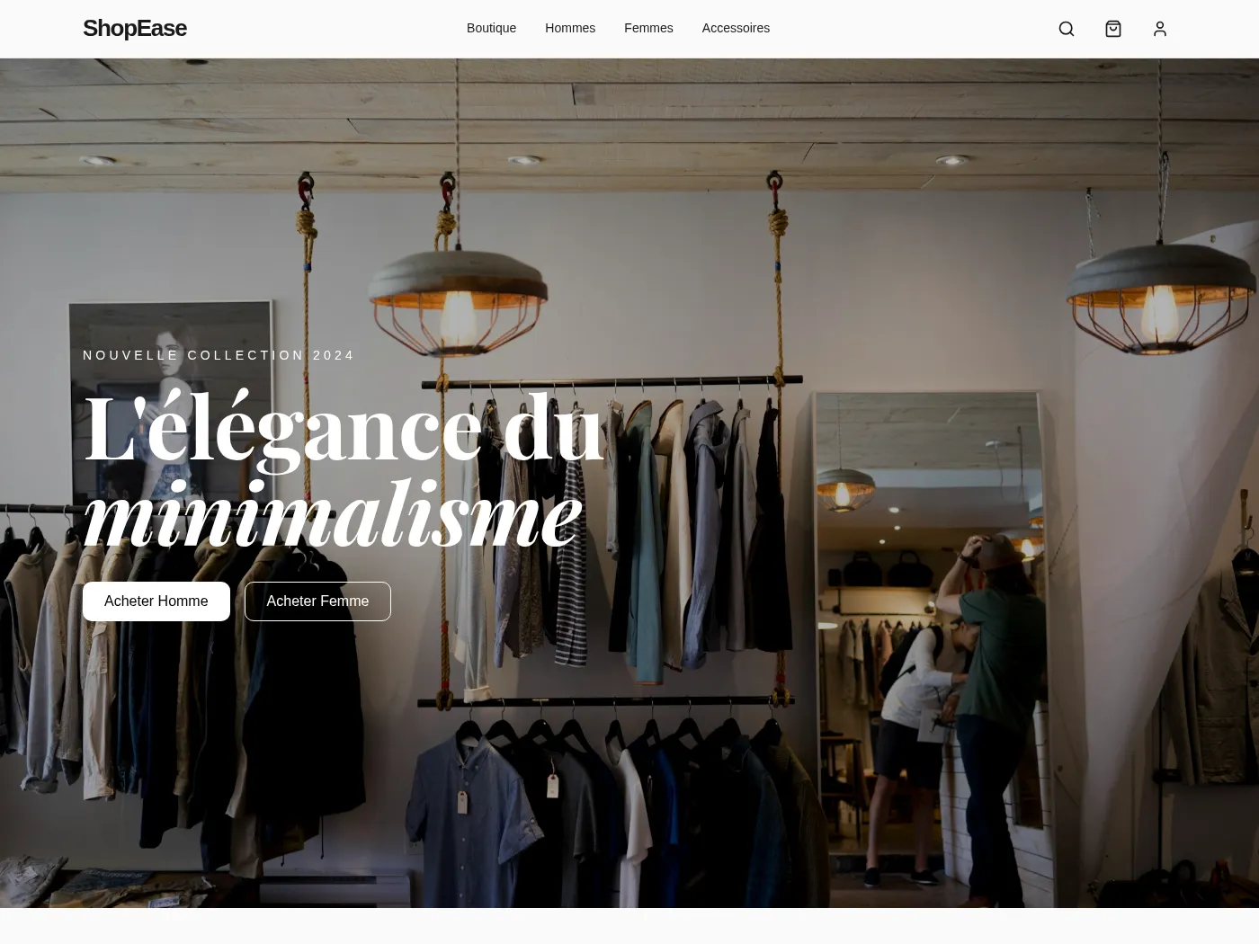 ShopEase E-Commerce Site