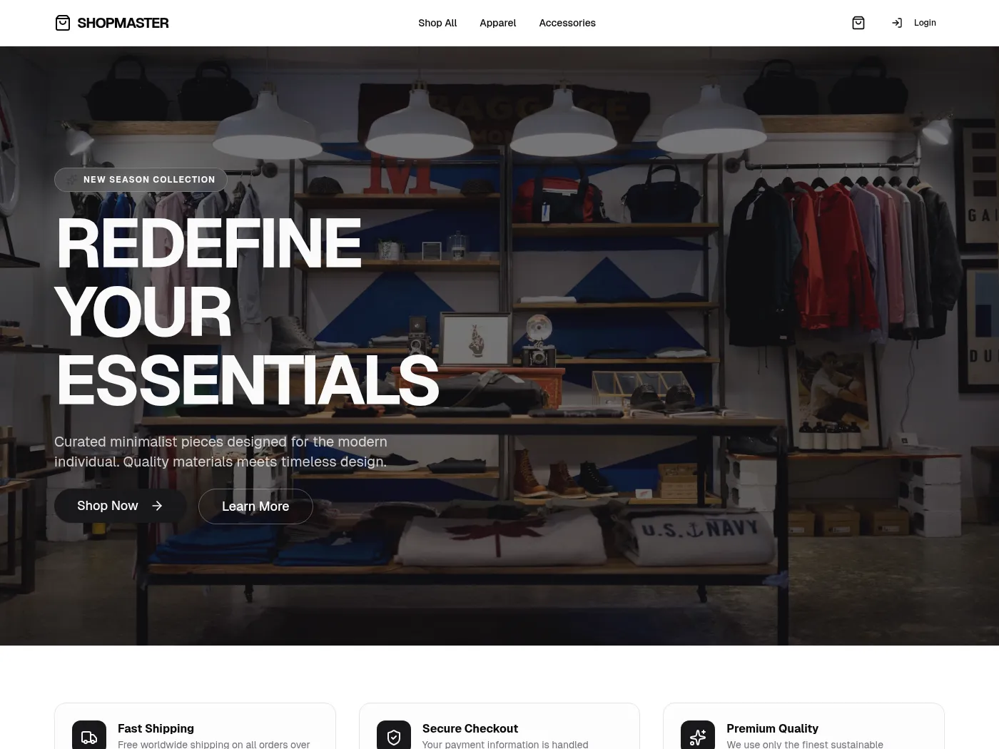 ShopMaster Ecommerce
