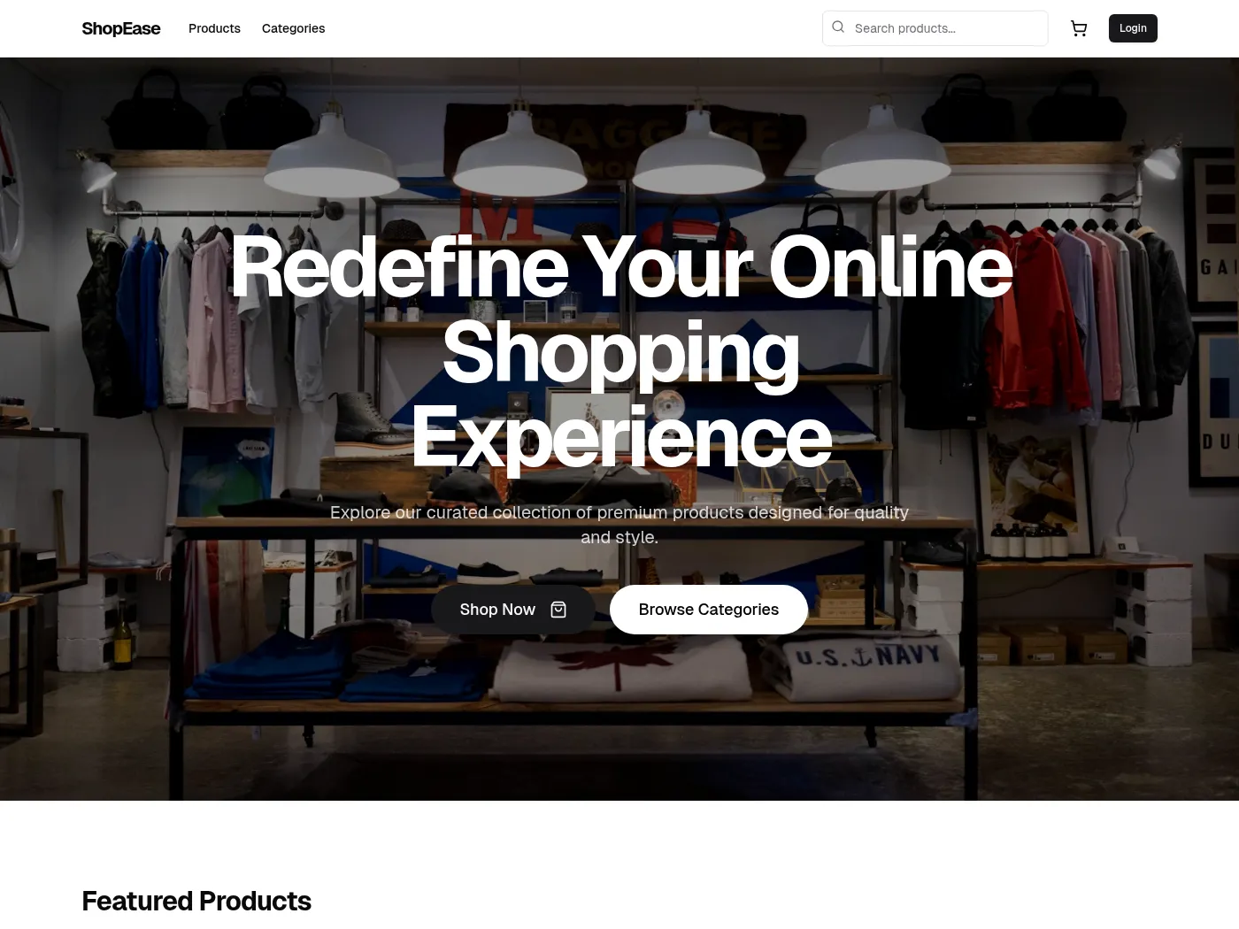 ShopEase Webstore