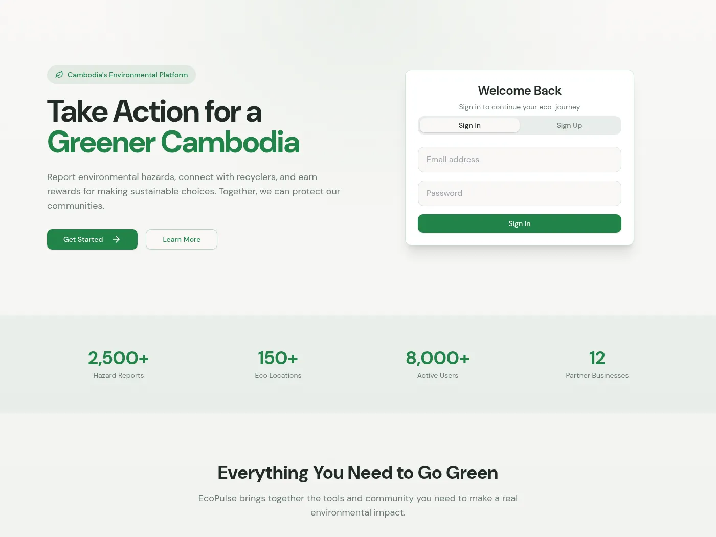 EcoPulse KH Platform