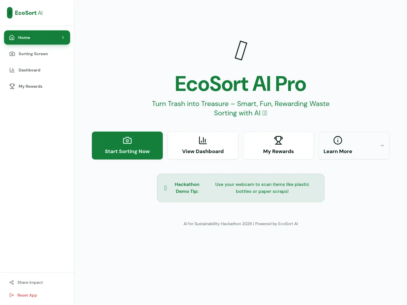 EcoSort AI Pro