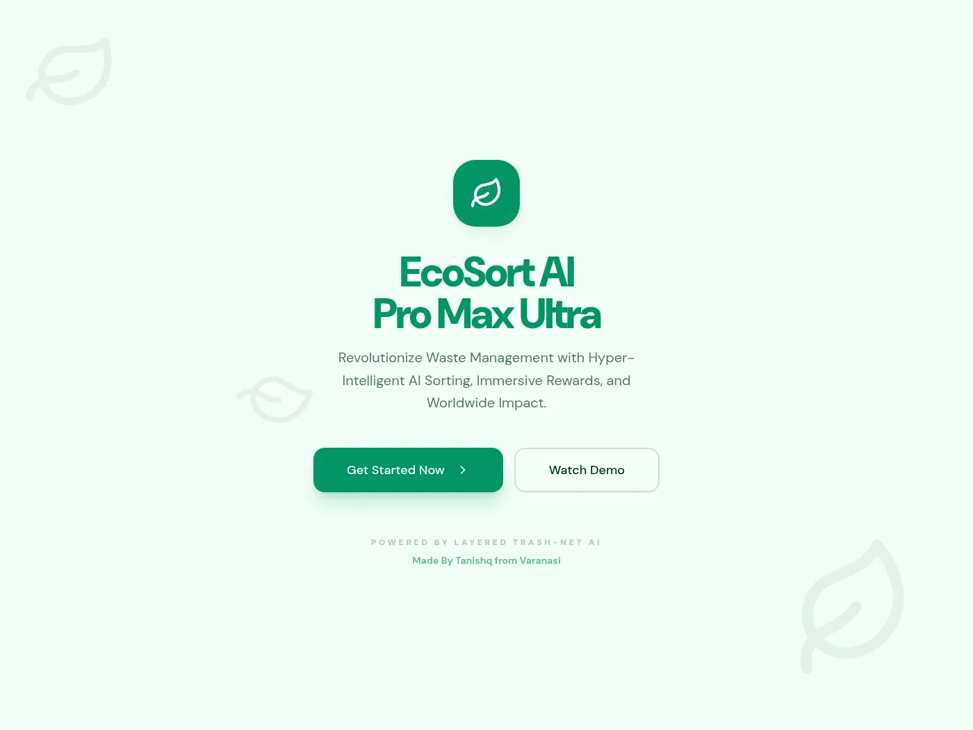 EcoSort AI Pro Max Ultra