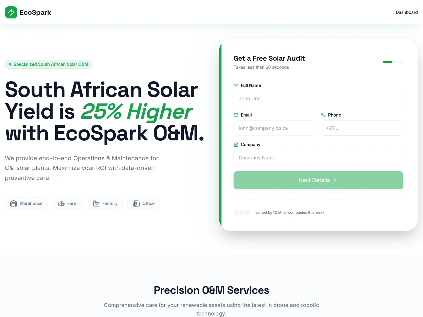 EcoSpark AI Lead Funnel