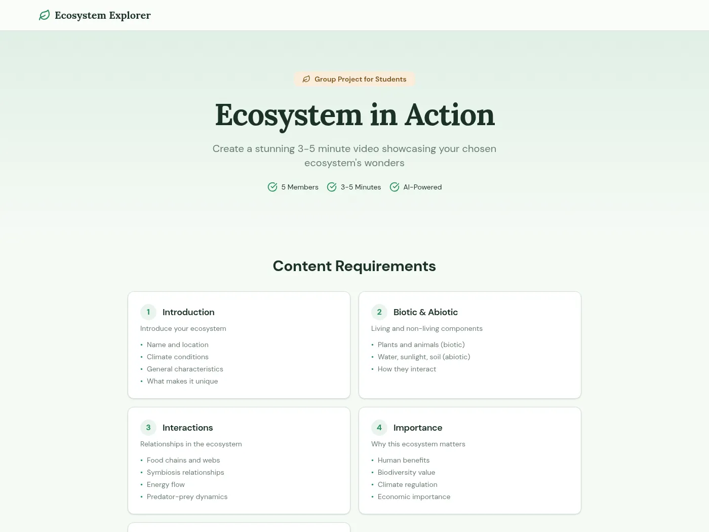 Ecosystem Explainer Video
