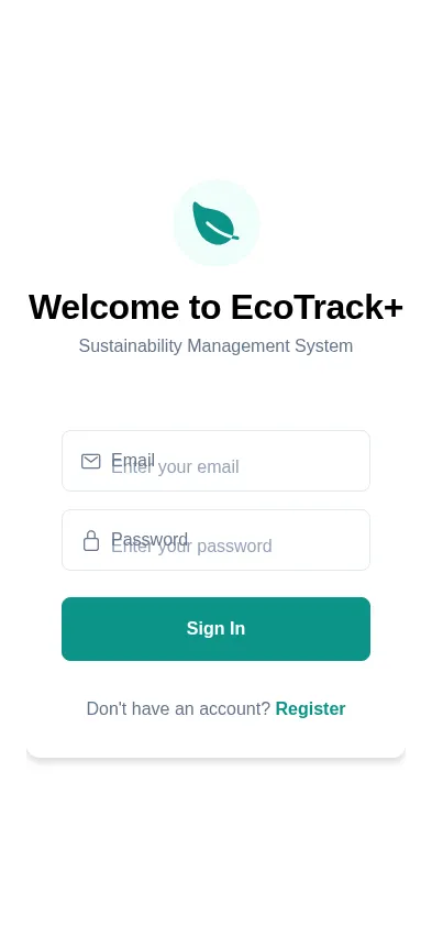 EcoTrack+ Sustainability Suite