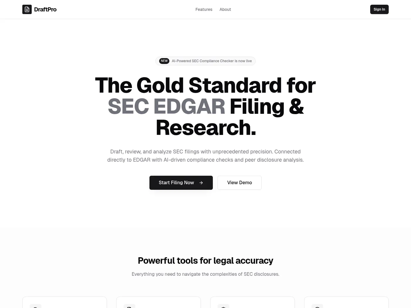 EDGAR Filing DraftPro