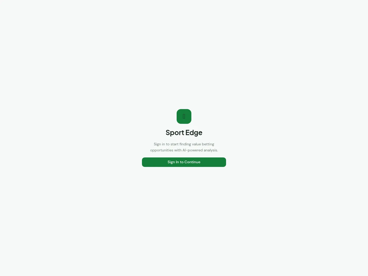 Sport Edge Value Finder
