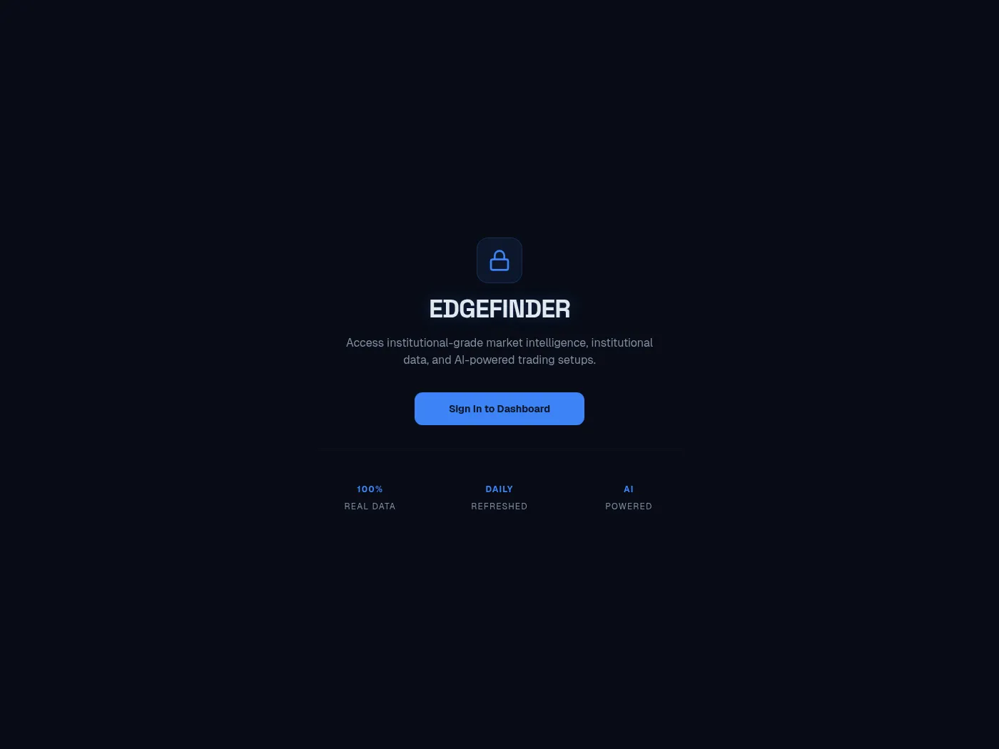 EdgeFinder Dashboard