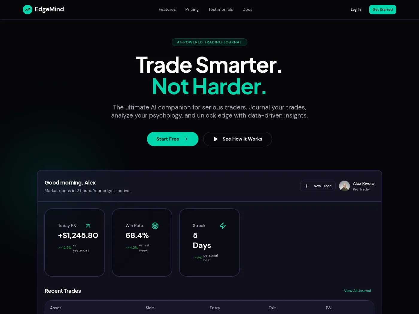 EdgeMind SaaS Landing