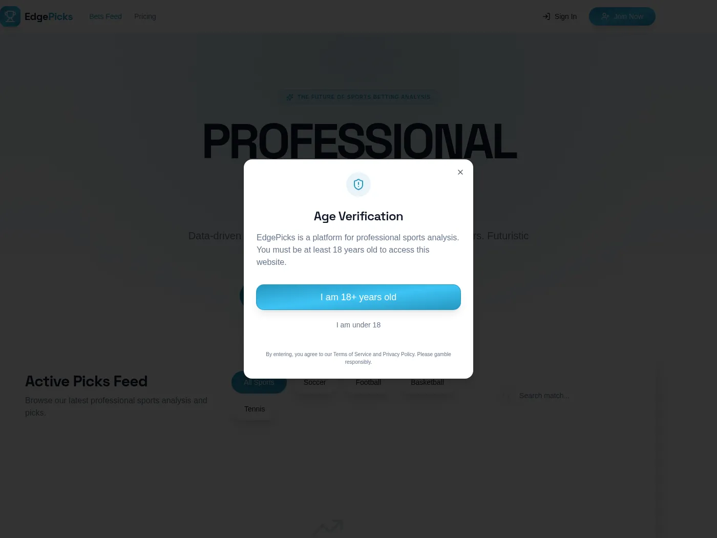 EdgePicks Sports Platform