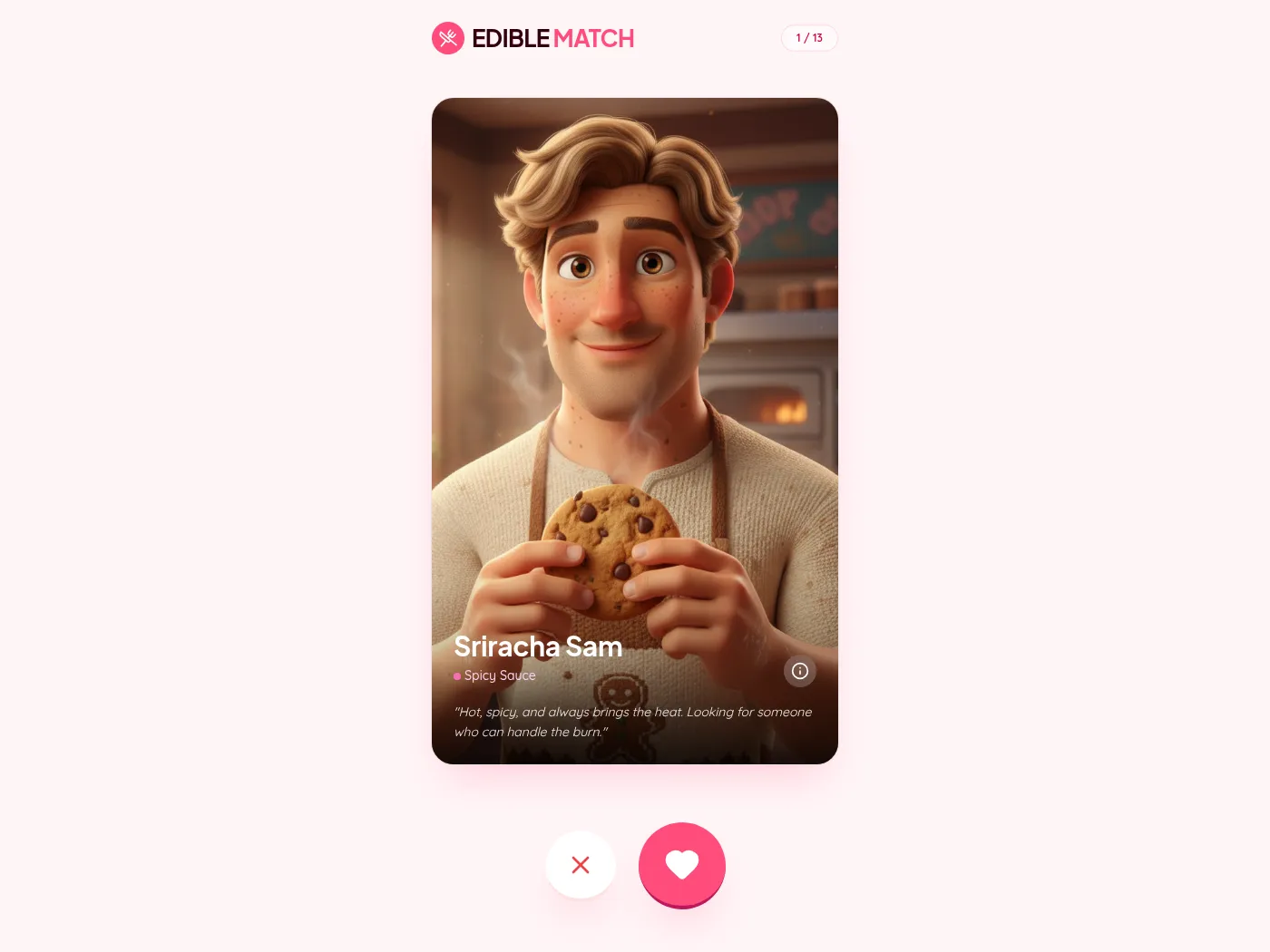 Edible Swipe Match