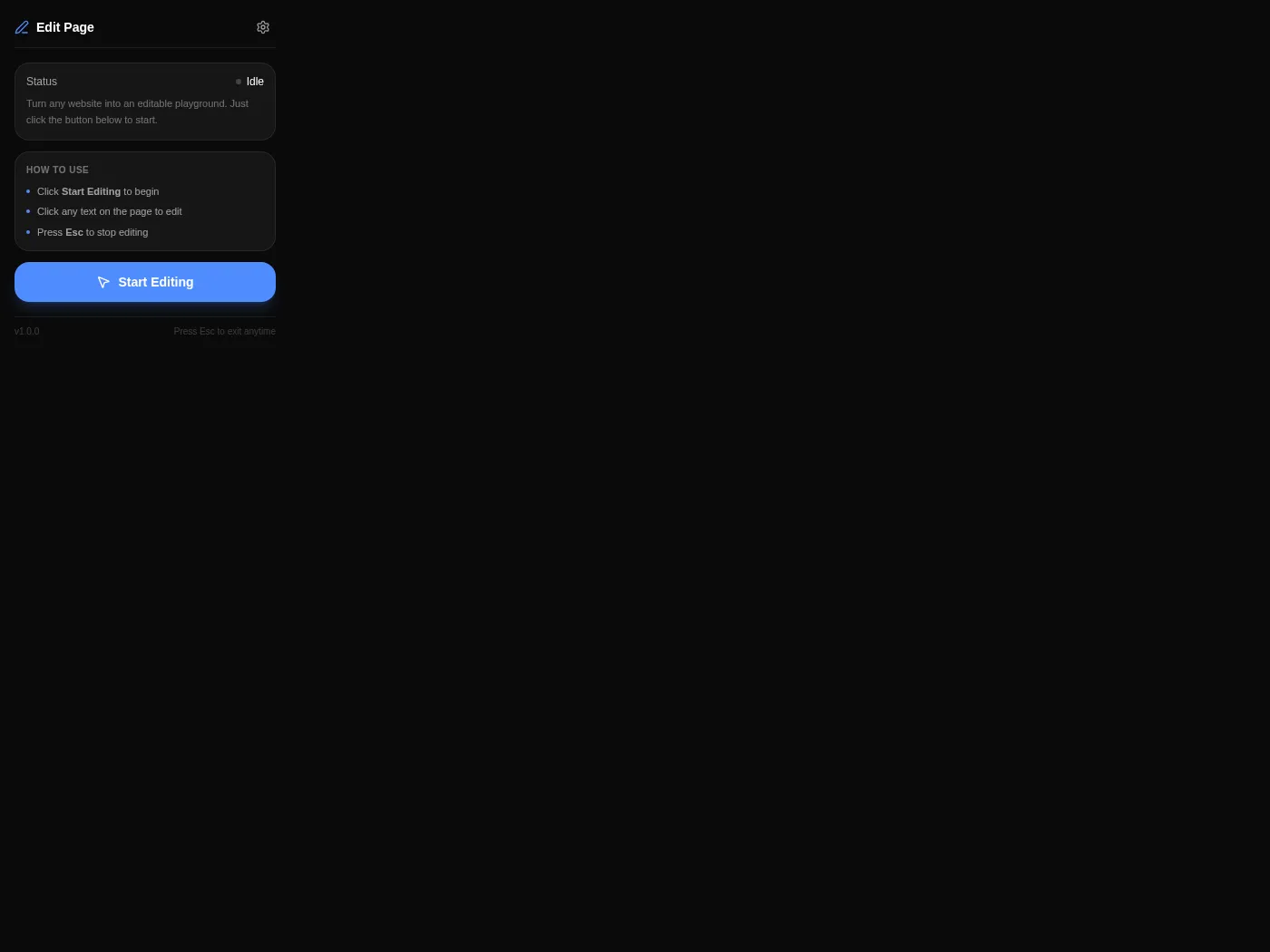 Edit Page Extension