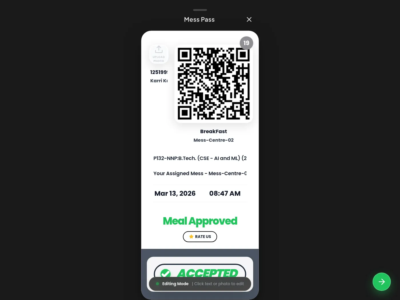 Editable Card Clone