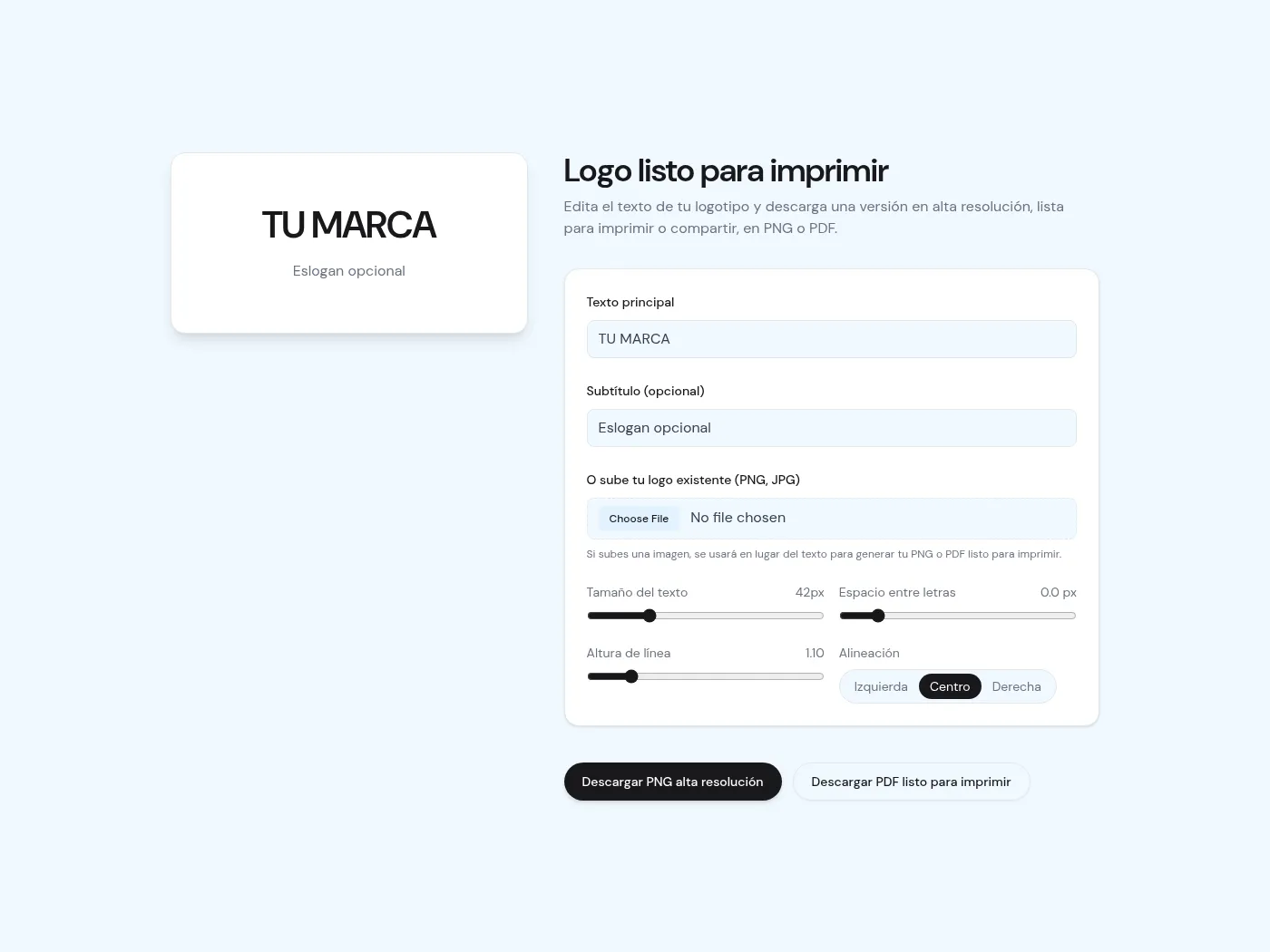 Editable Logo PDF Maker