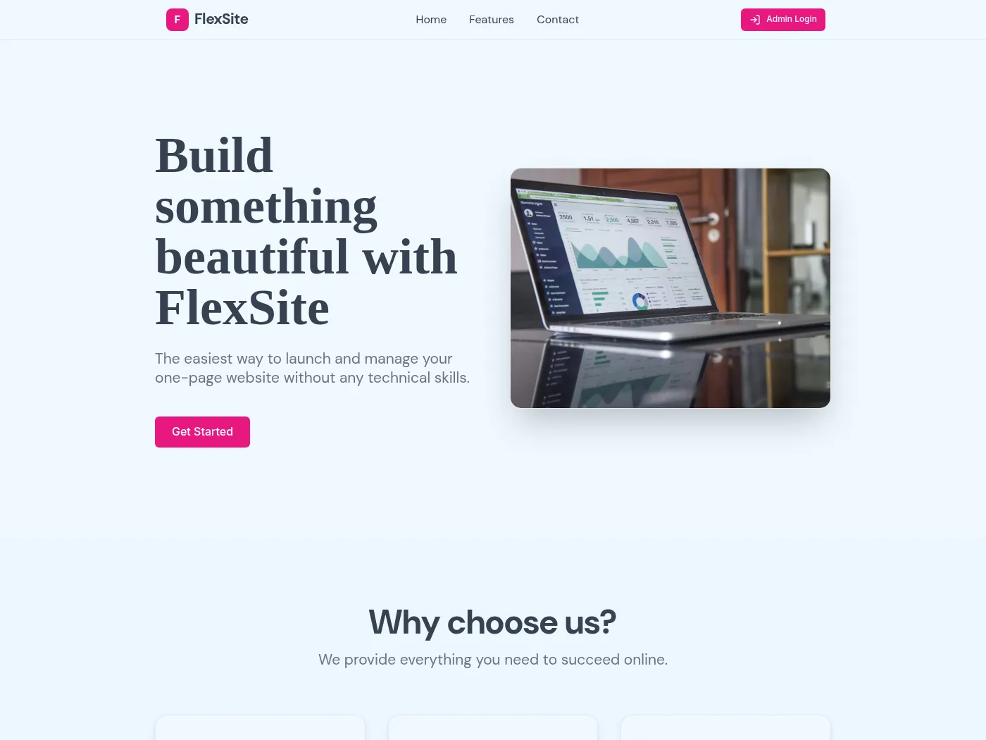 Editable One Page Site