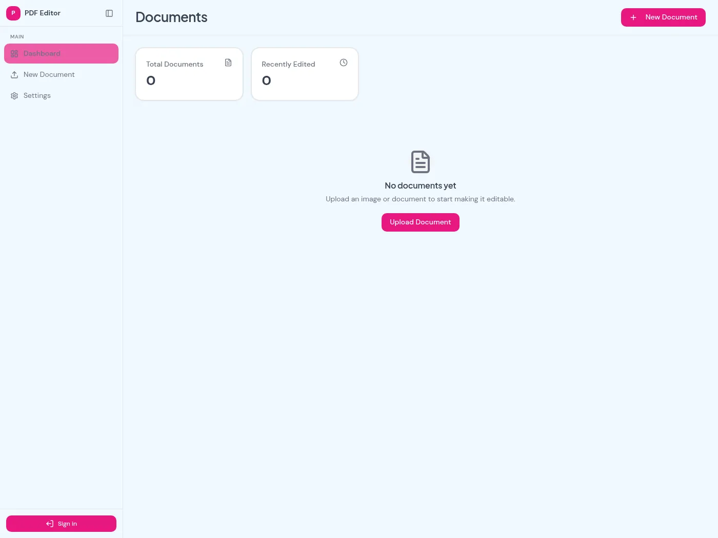 Editable PDF Generator