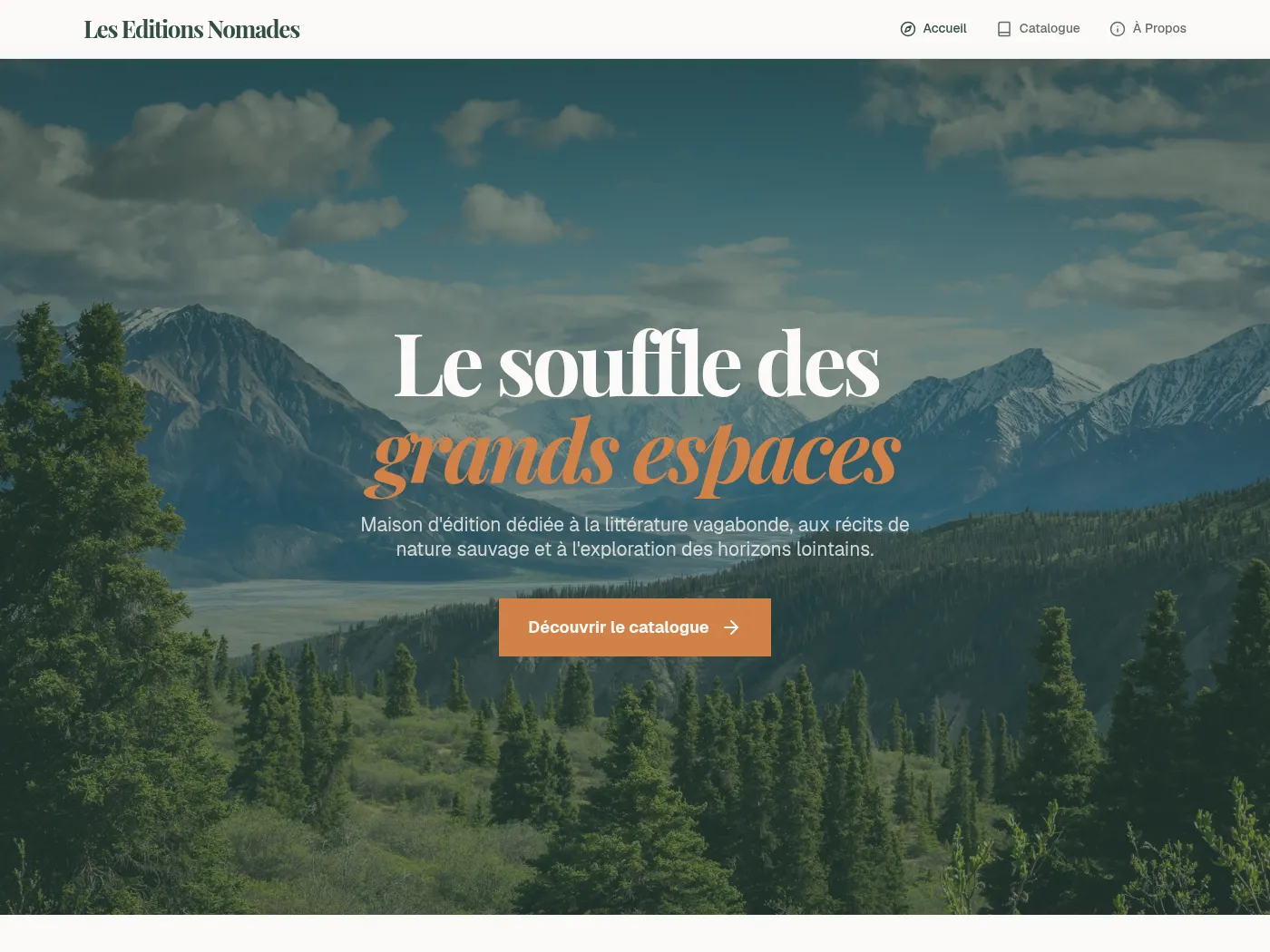 Les Editions Nomades Site