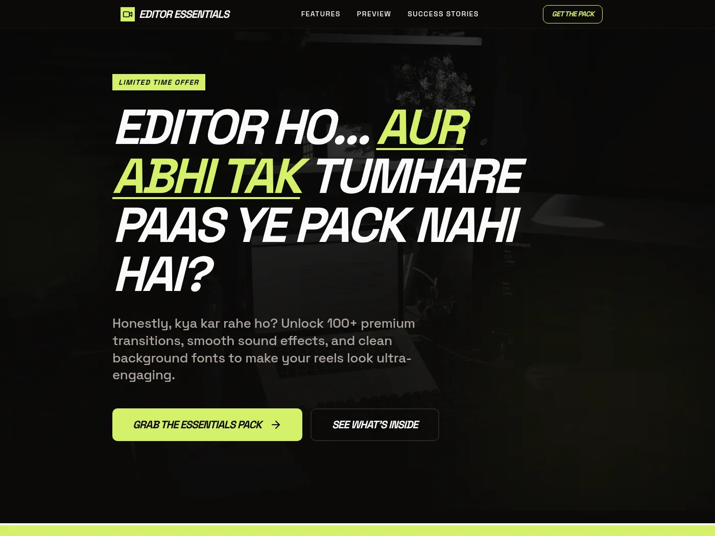 Editor Essentials Pack