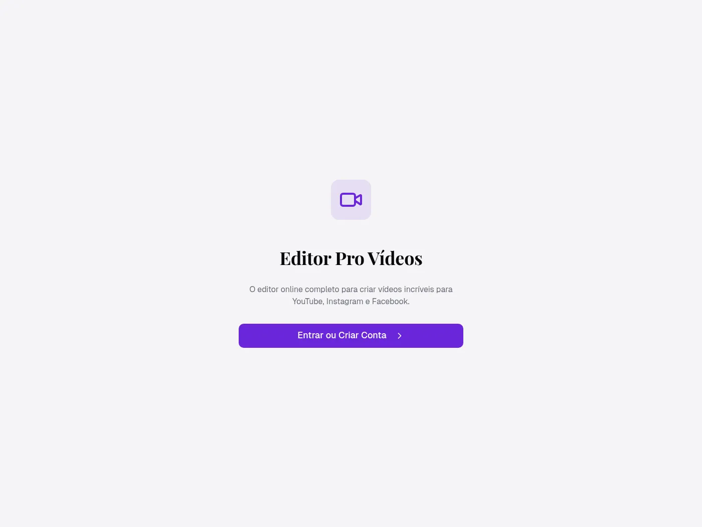 Editor Pro Vídeos Web