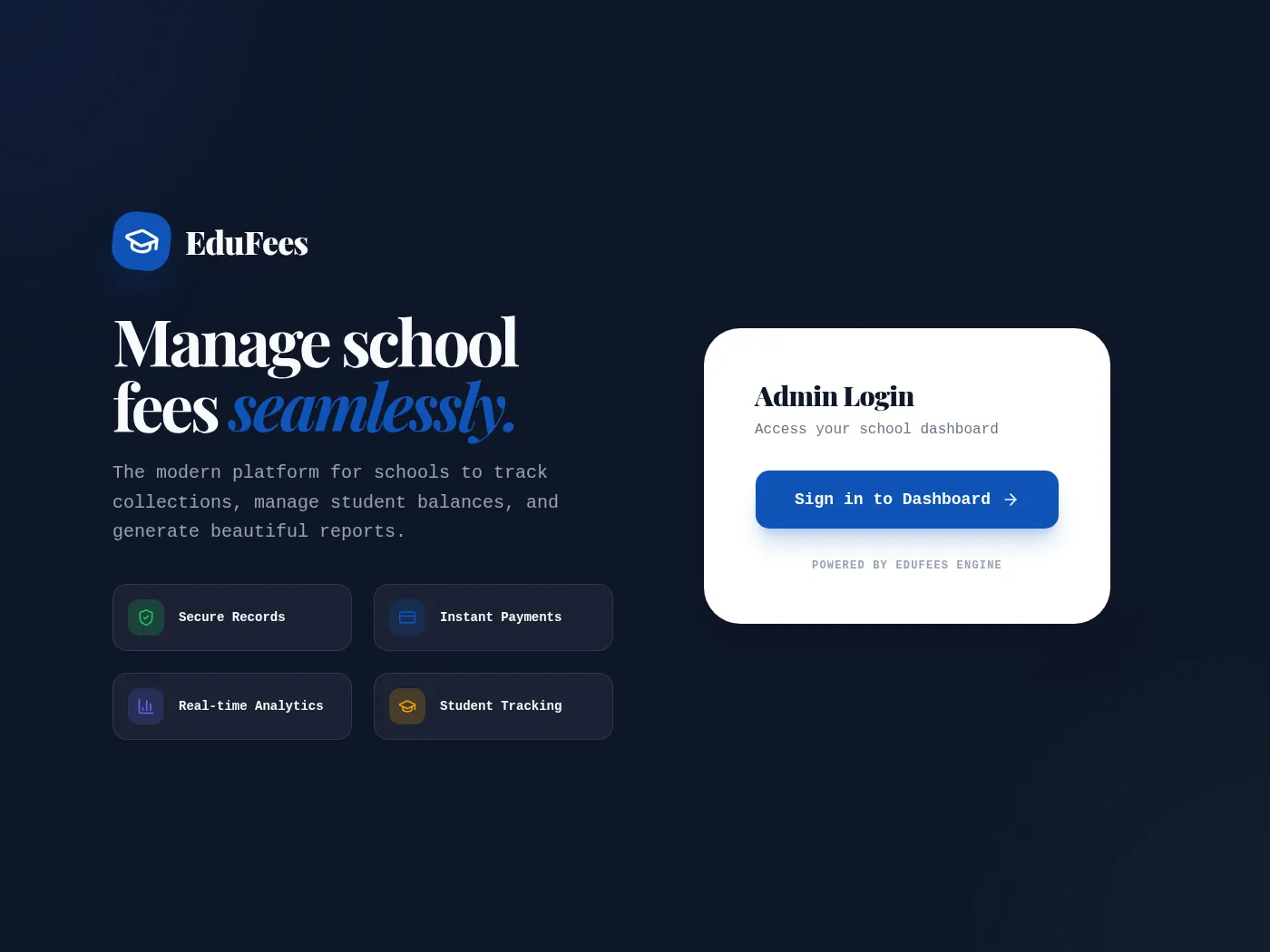 EduFees Admin Panel
