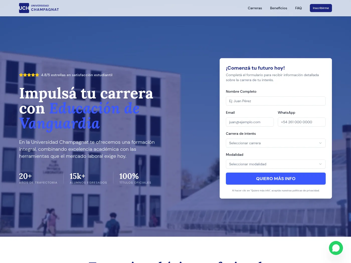 EduCampus Landing Page