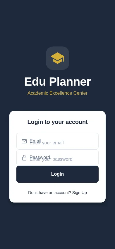 Edu Planner MVP