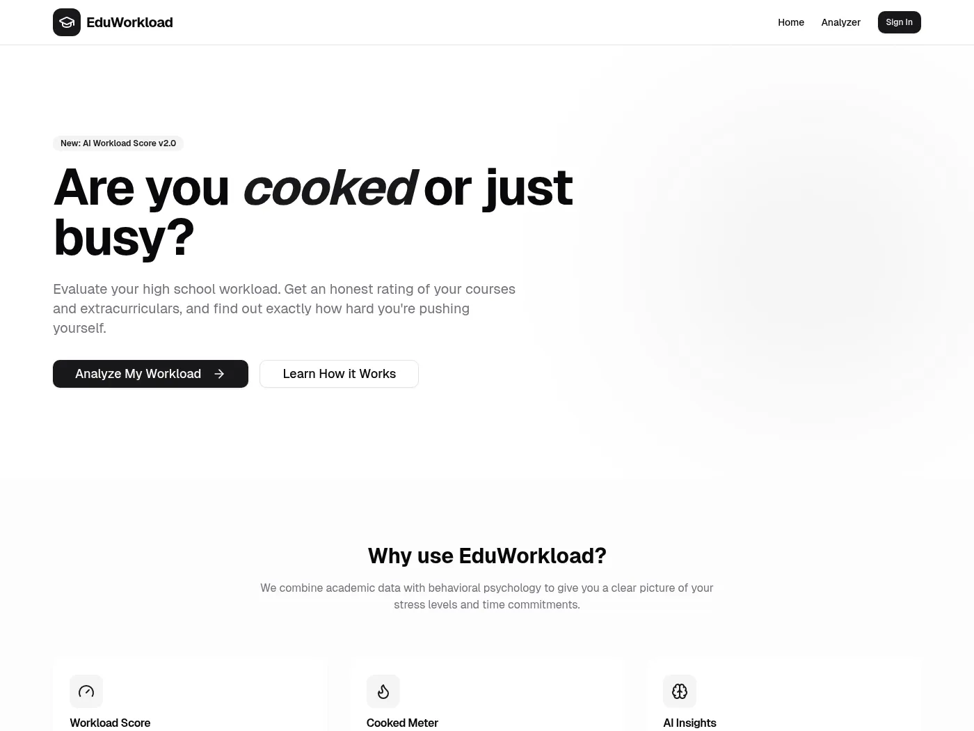 Edu Workload Analyzer