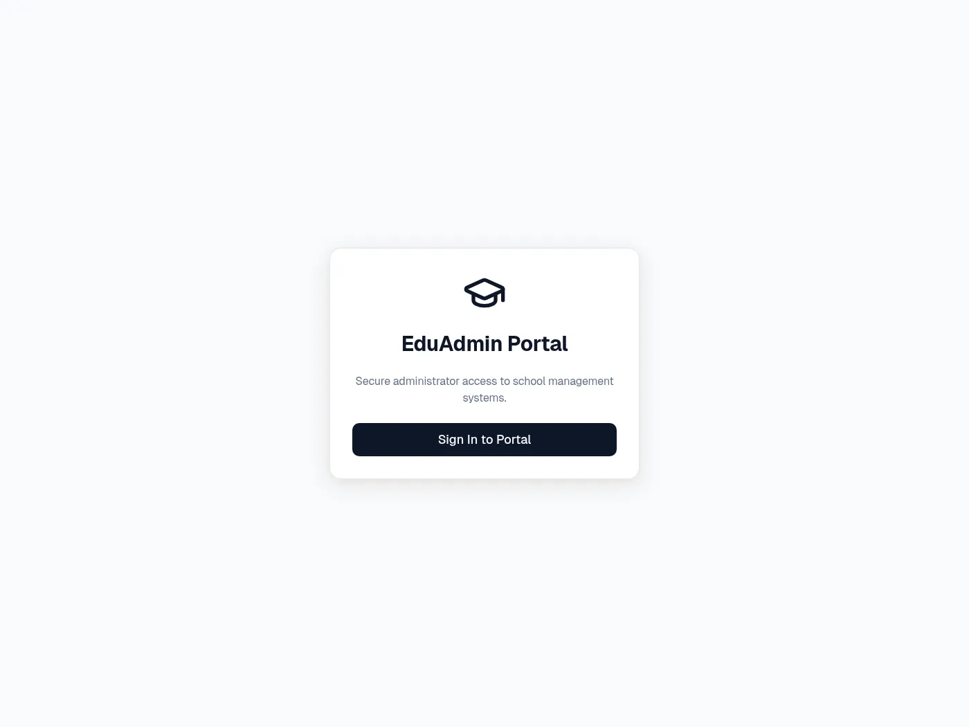 EduAdmin Portal