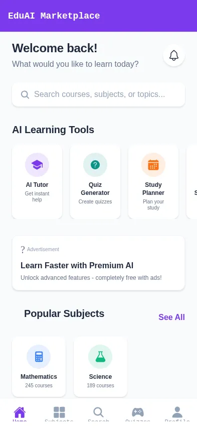 EduAI Marketplace