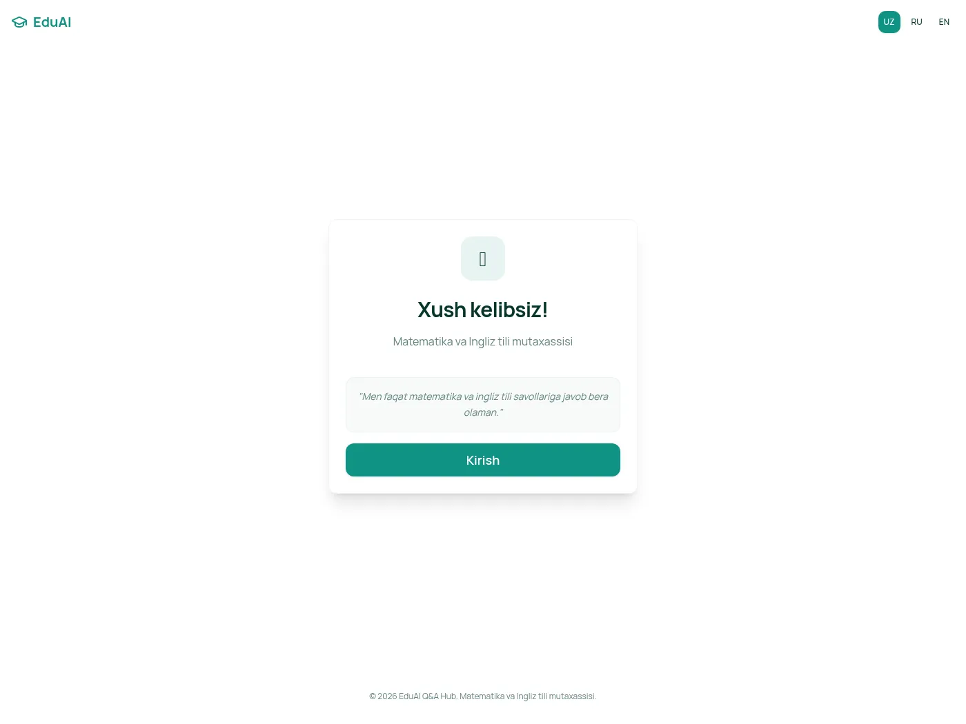 EduAI Q&A Hub
