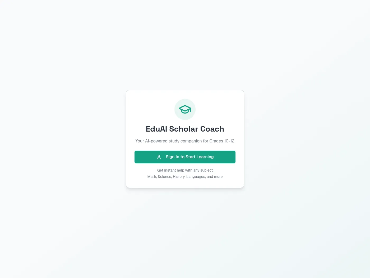EduAI Scholar Coach