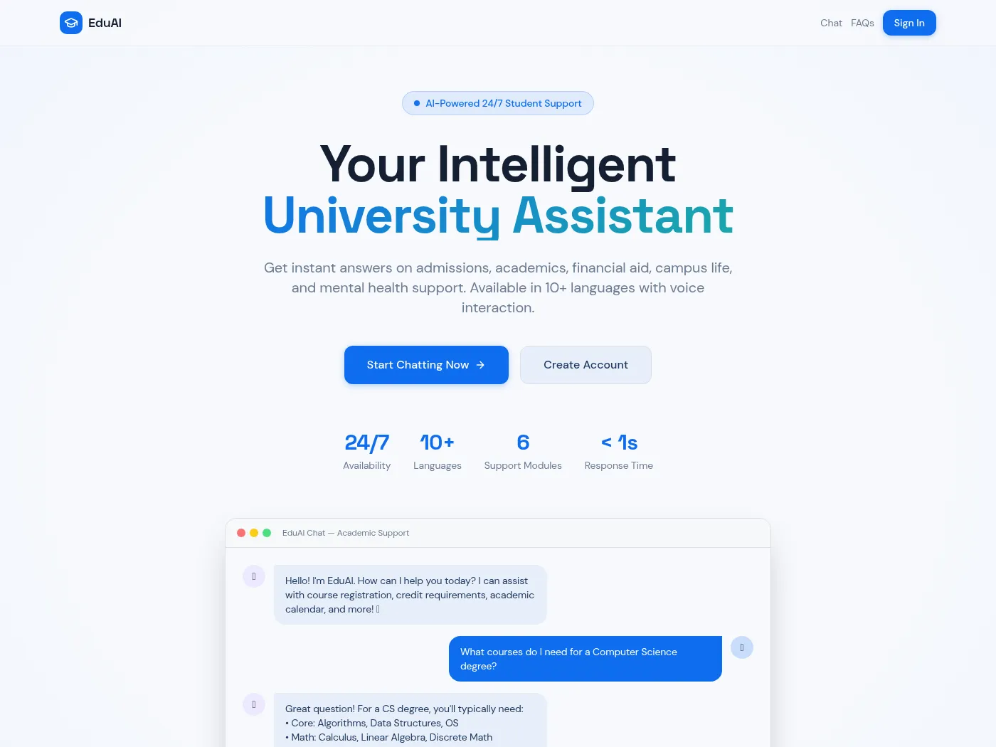 EduAI Student Assistant