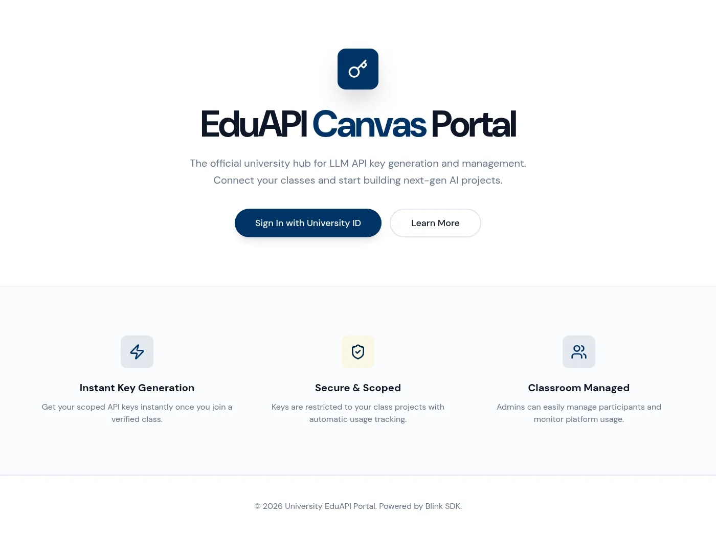 EduAPI Canvas Portal