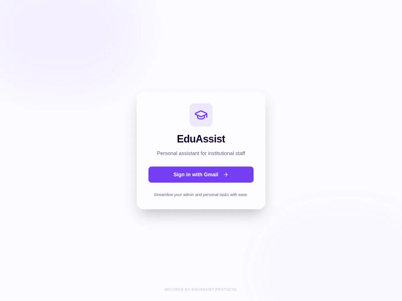 EduAssist Portal