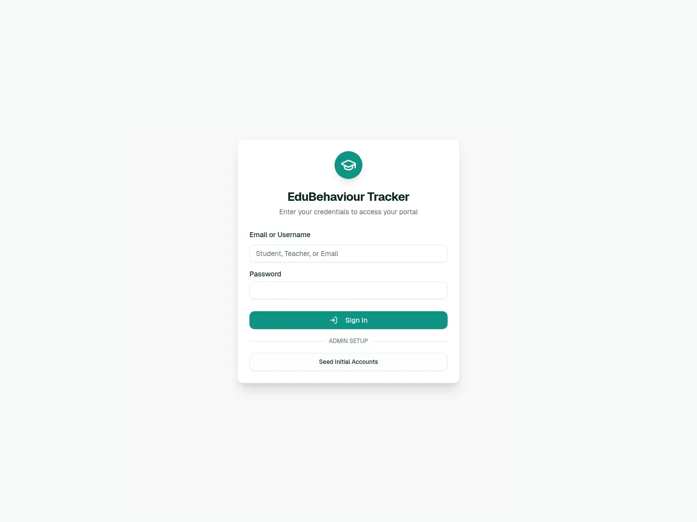 EduBehaviour Tracker