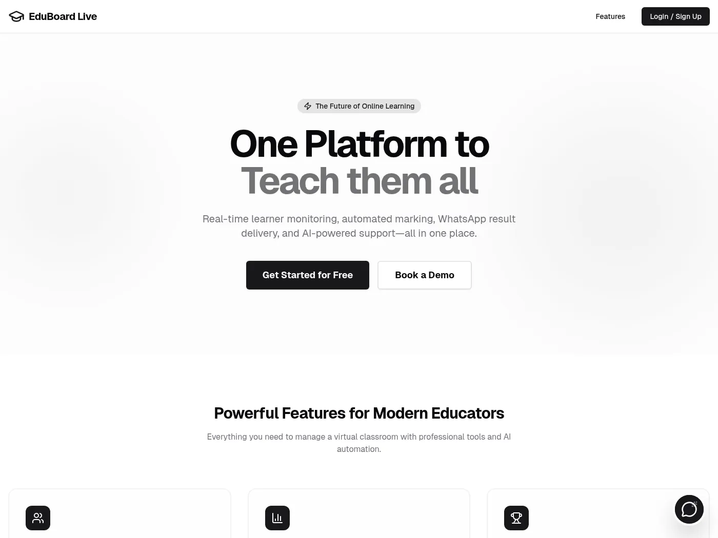 EduBoard Live Platform