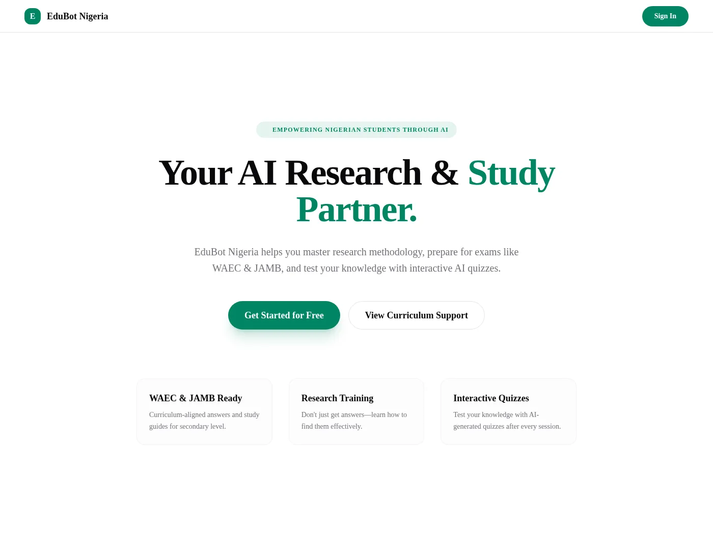 EduBot Nigeria