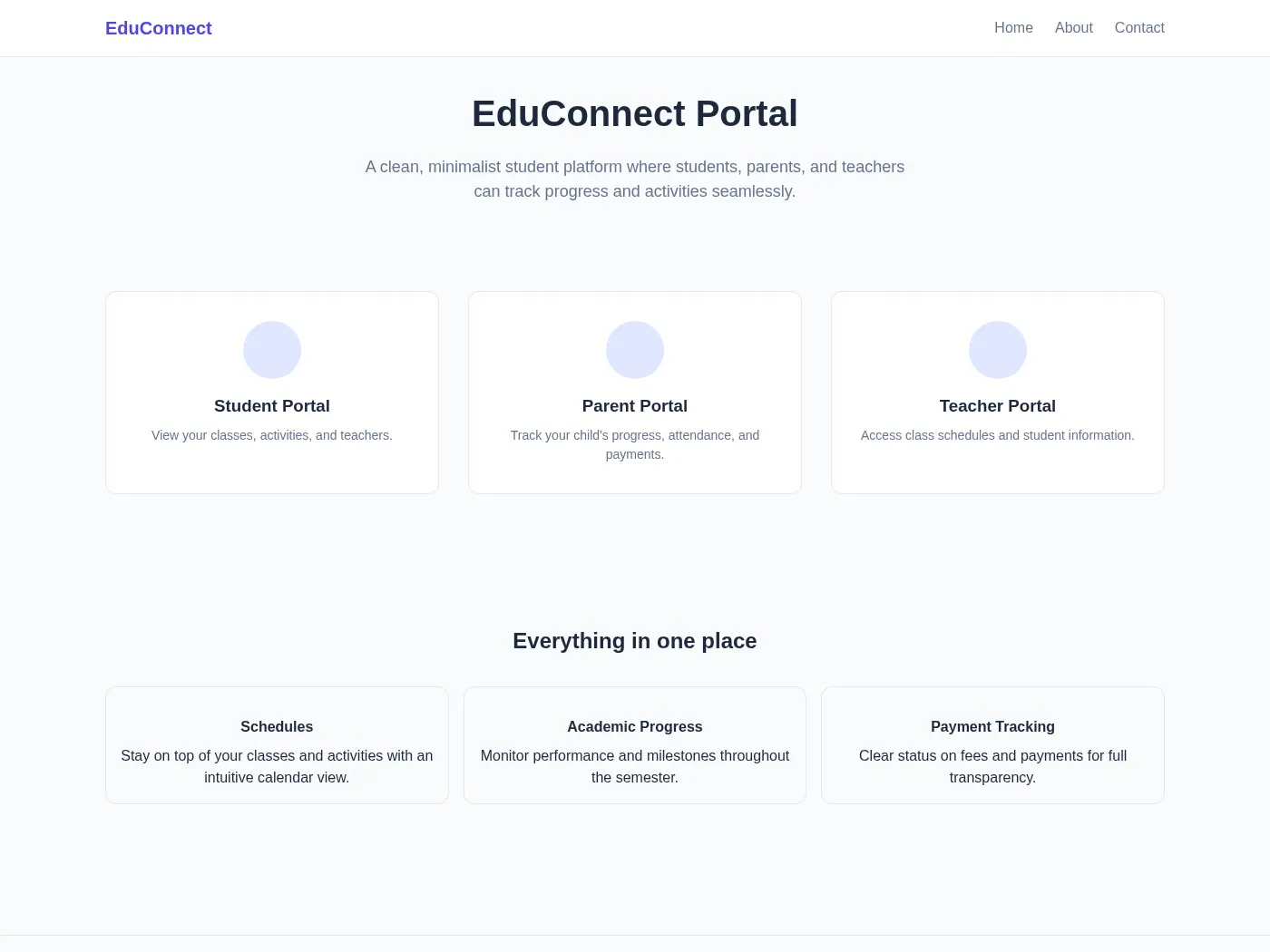EduConnect Portal