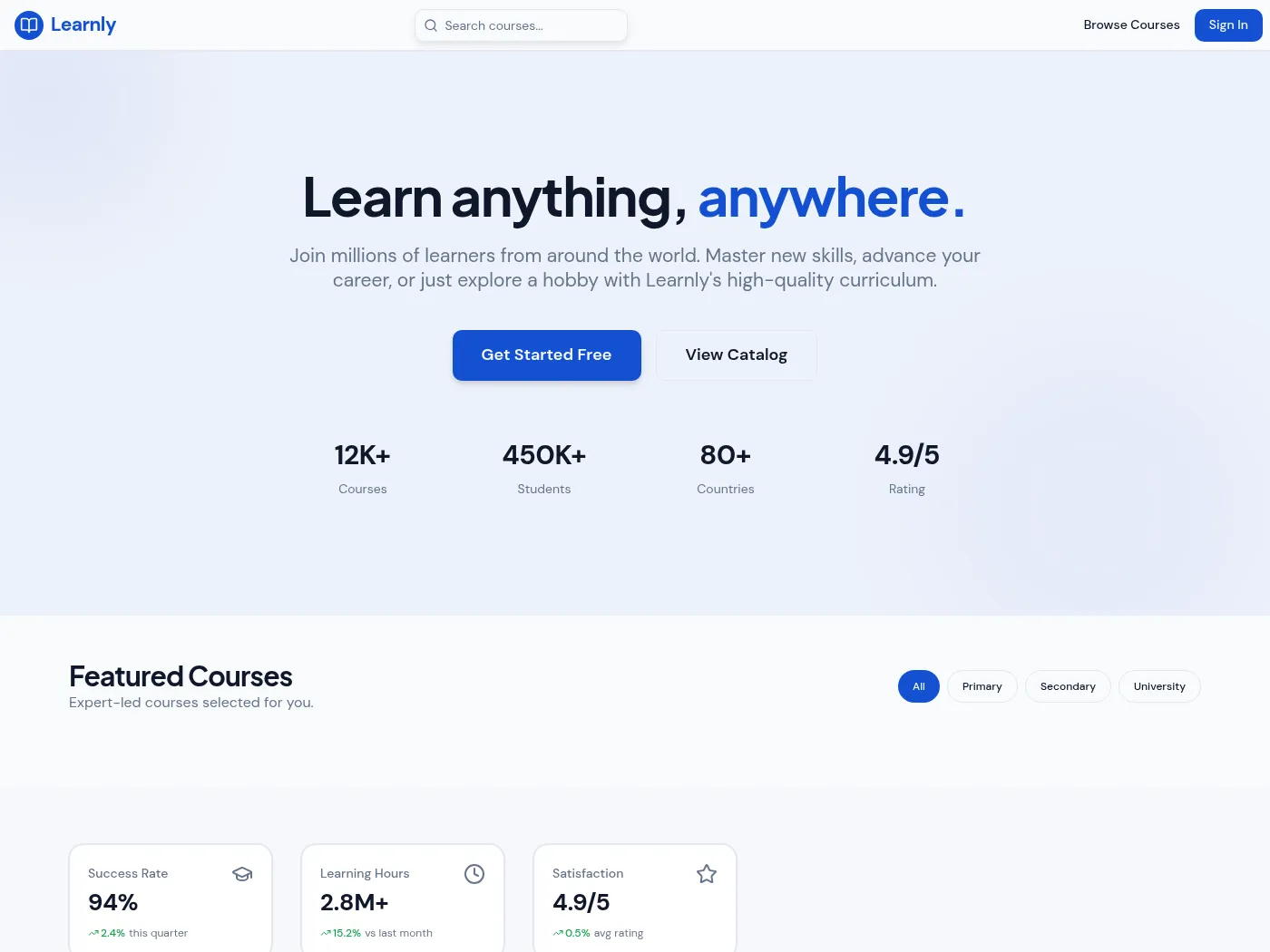 EduCore Learning Platform