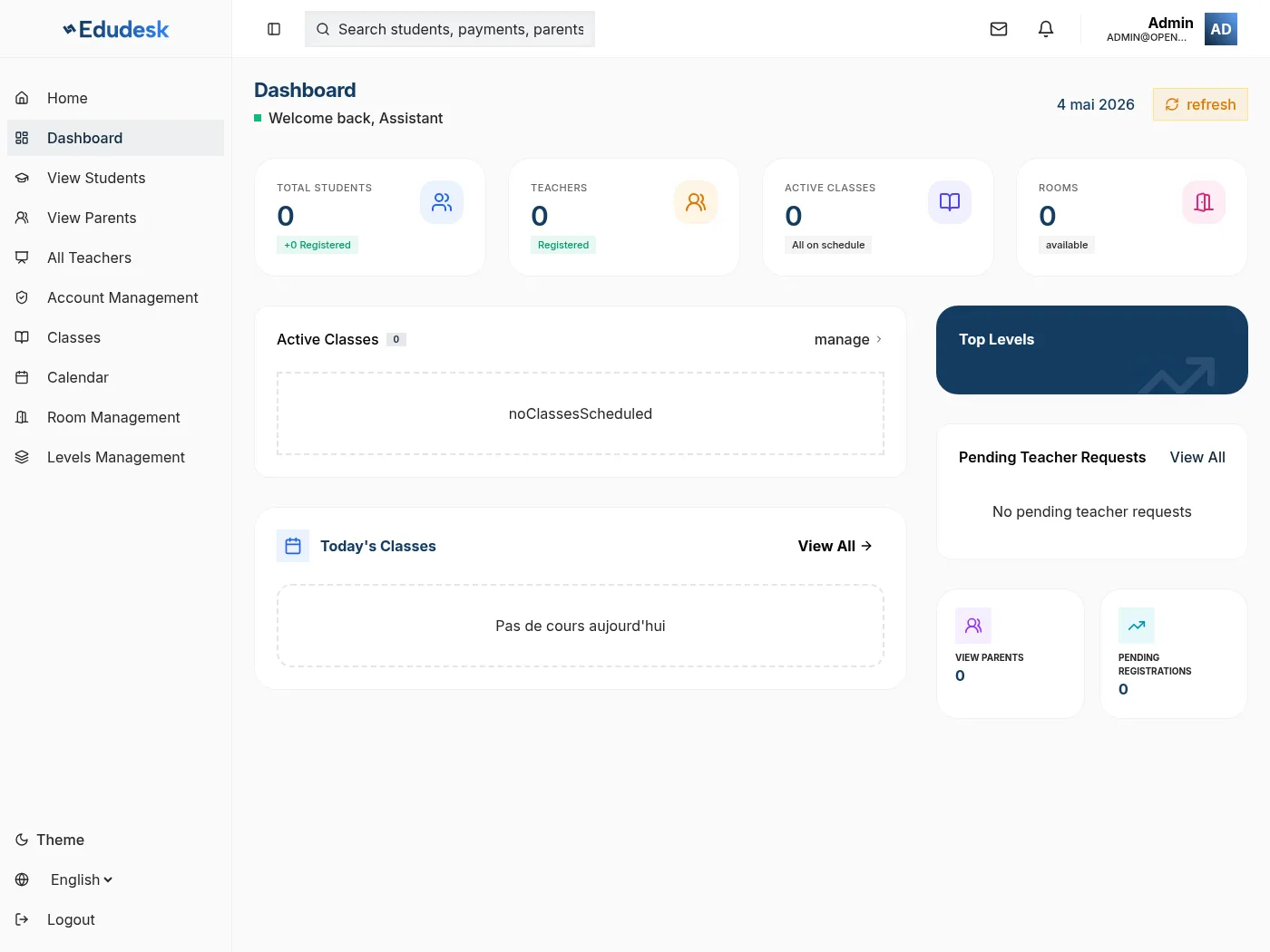 EduDesk School Manager