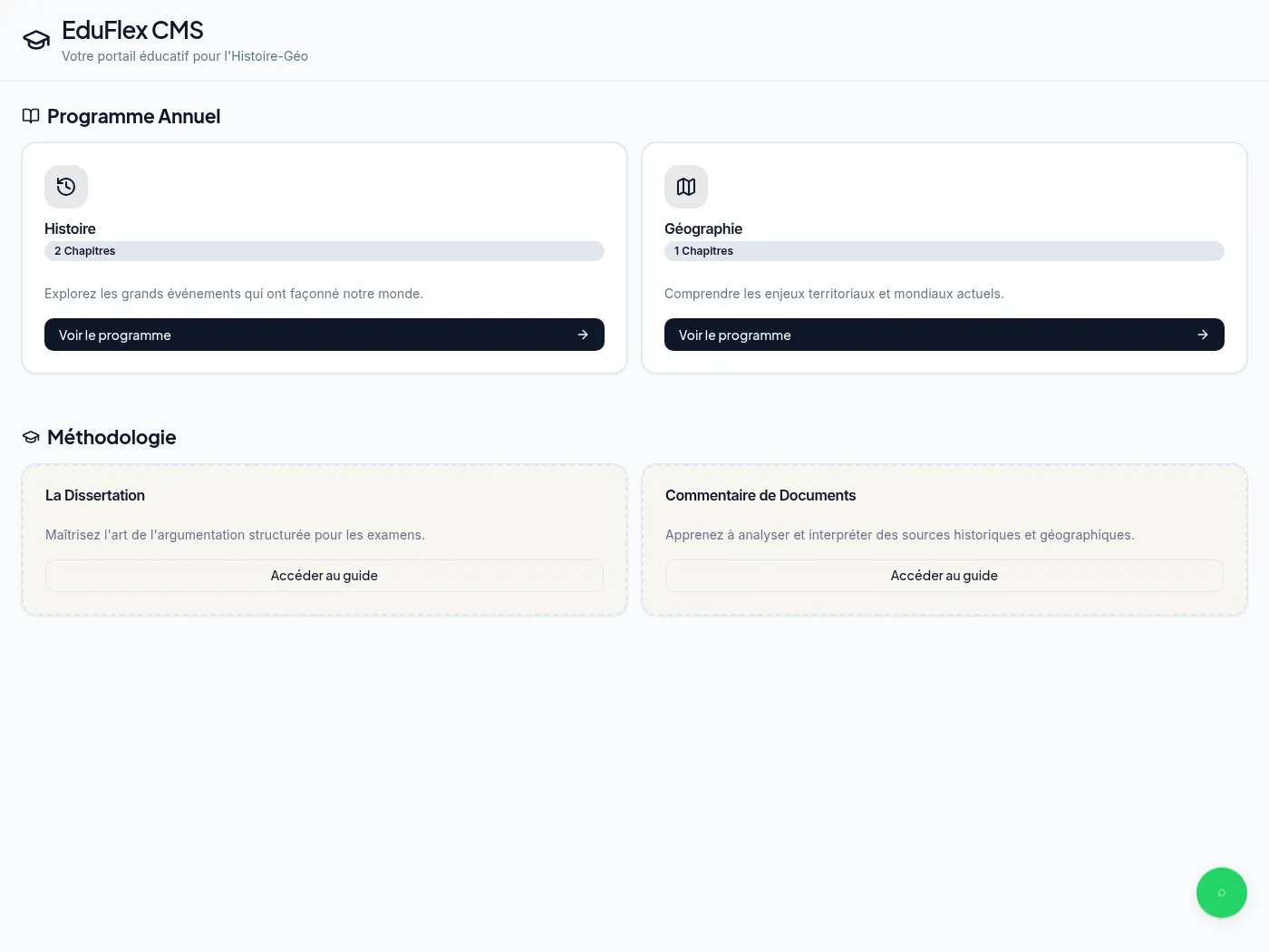 EduFlex CMS for Students