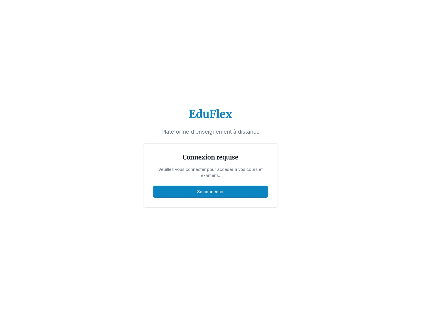 EduFlex Platform