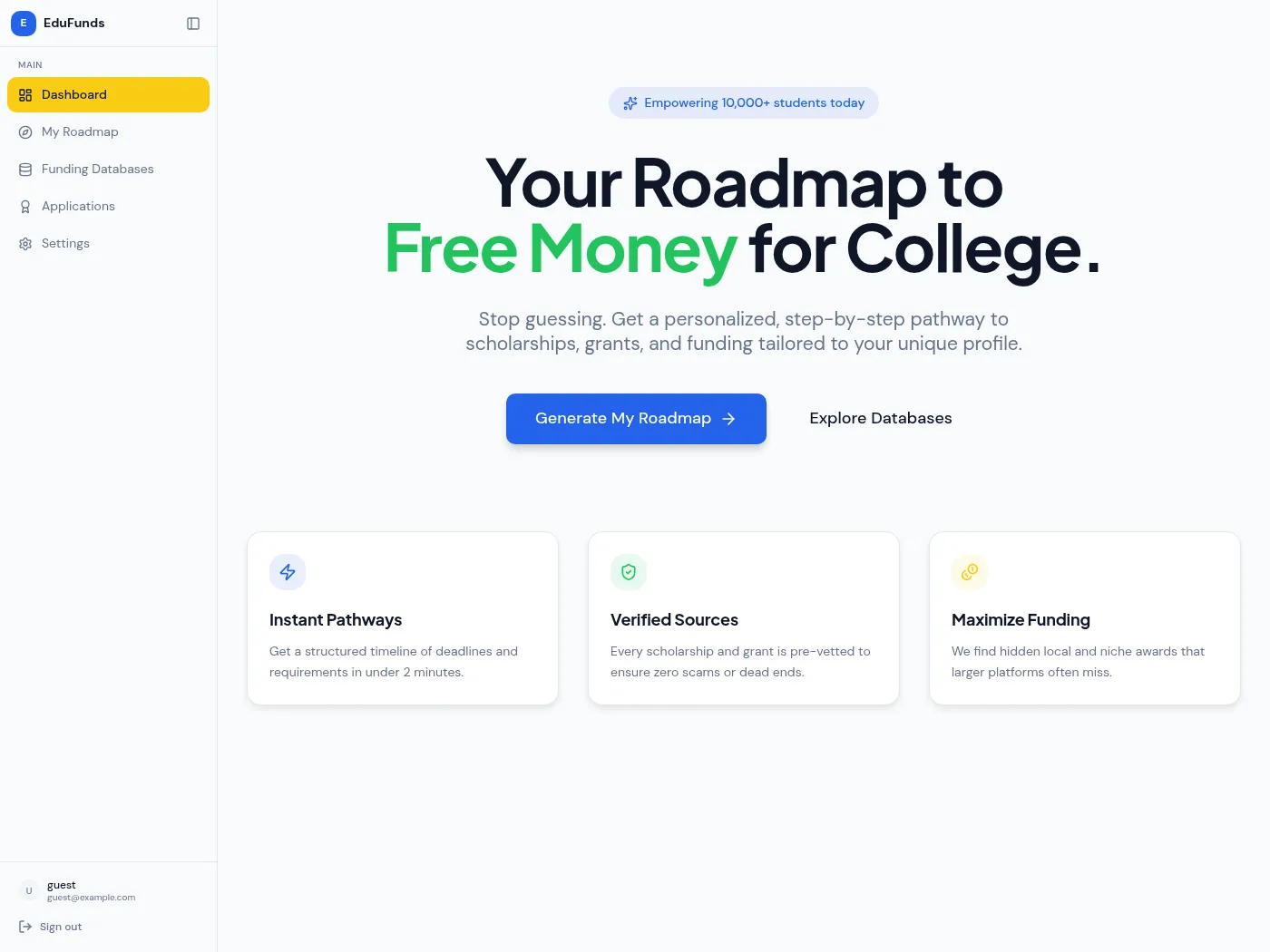 EduFunds Roadmaps