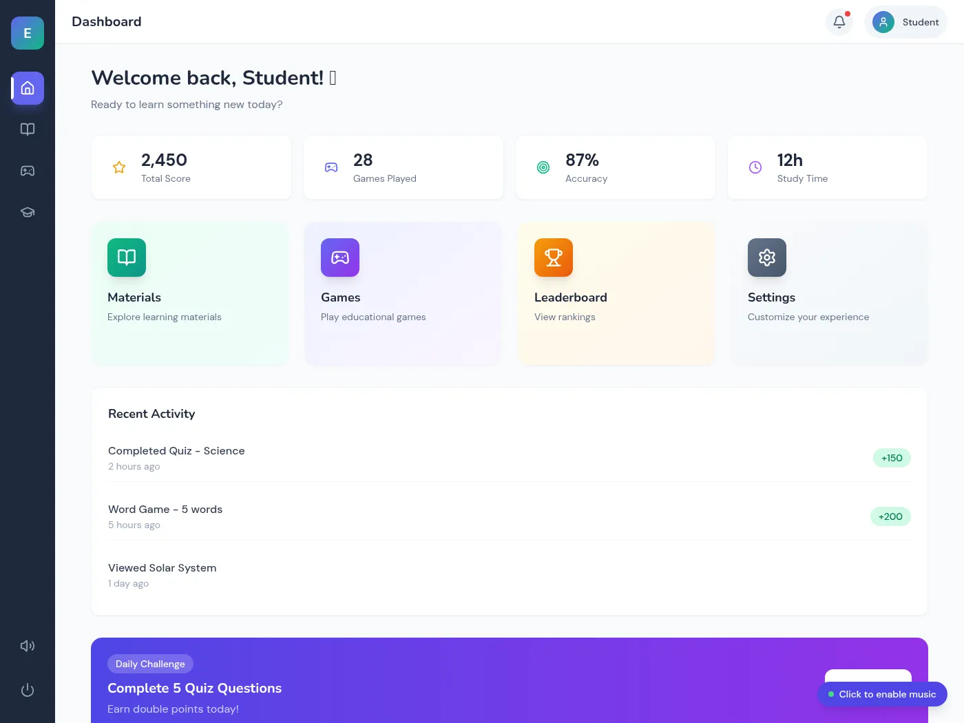 EduGame Explorer