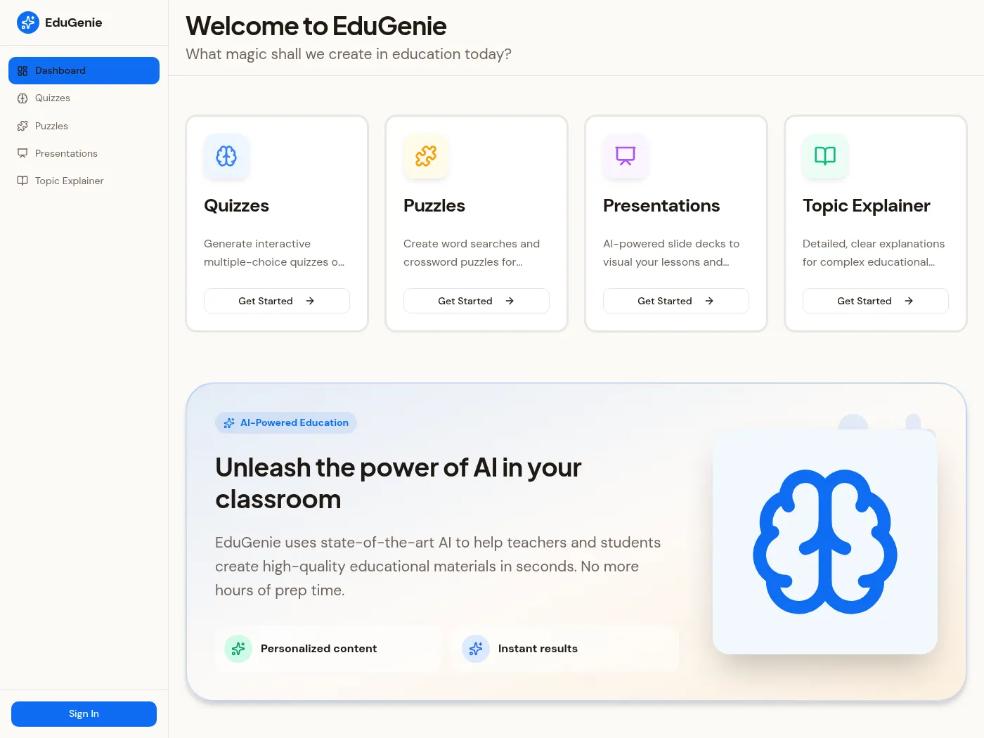 EduGenie Platform